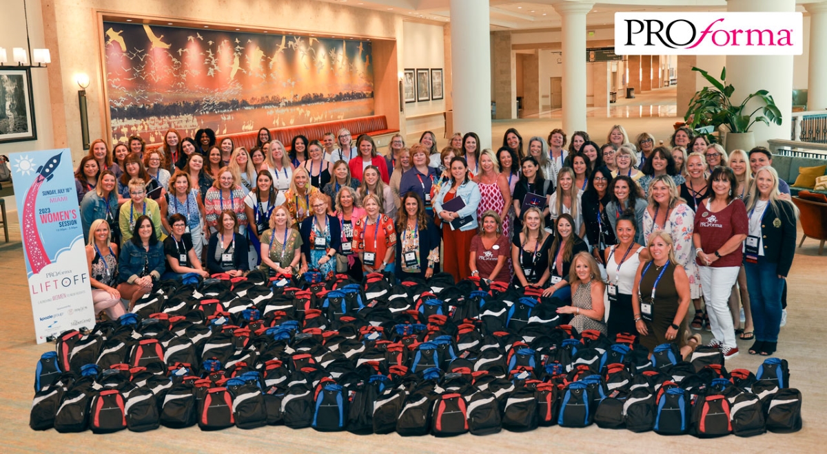 Women Of Proforma Assemble 180 Backpacks For Children In Need - PPAI ...